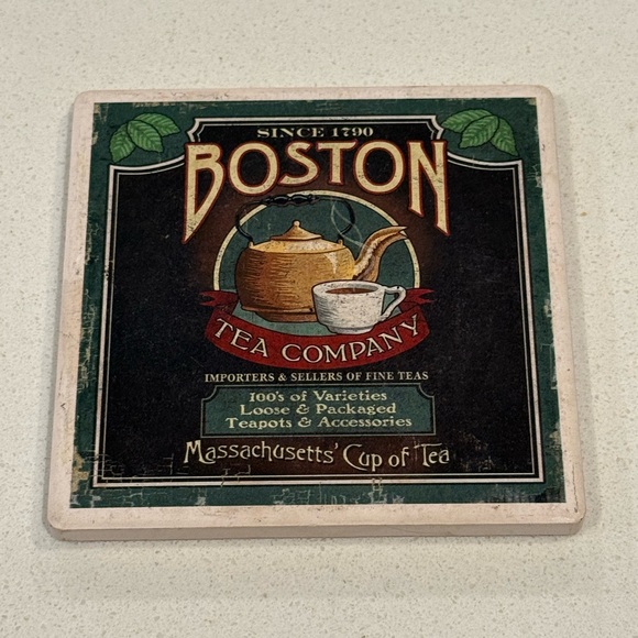 Source Unknown | Kitchen | Coaster Boston Tea Company Design | Poshmark